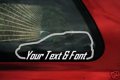 2x Land Rover Freelander 1st Gen surround stickers Add your Text & Font ...