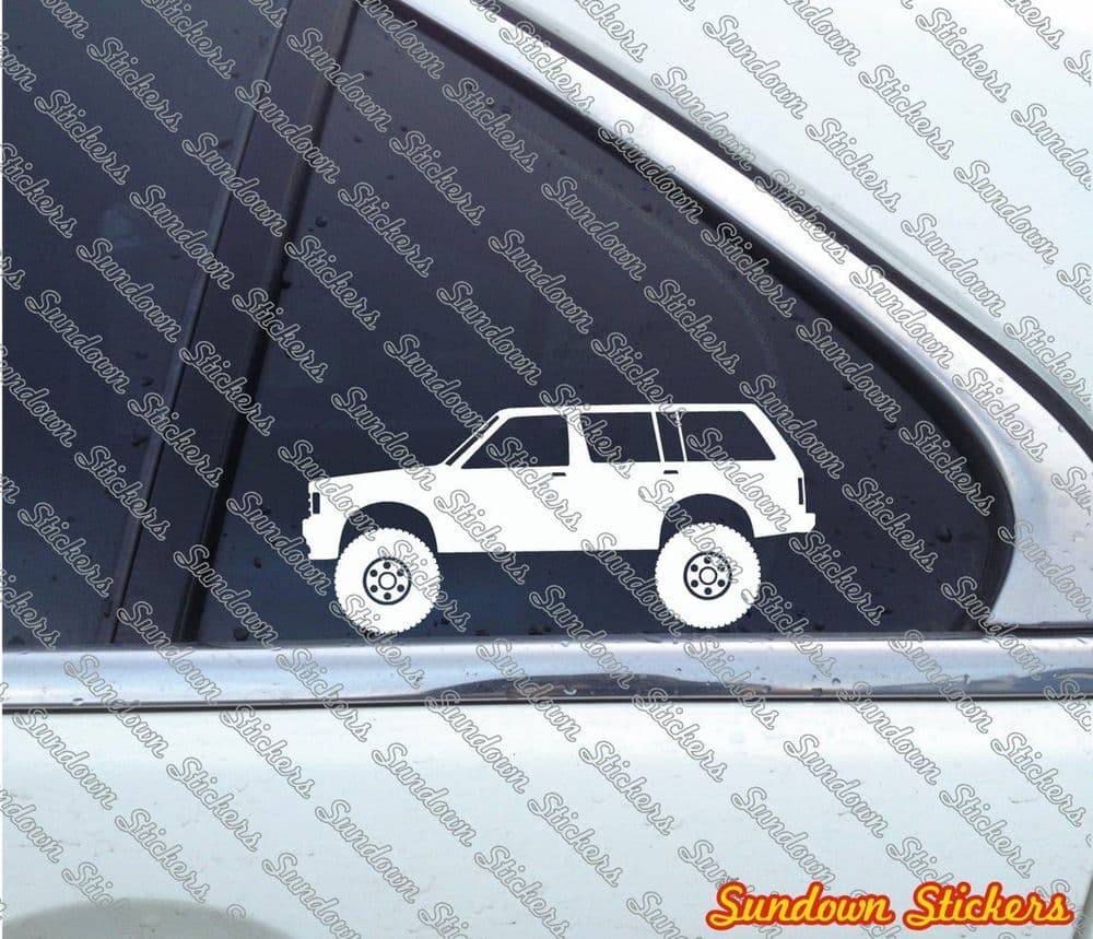 2X Lifted 4x4 outline stickers for Chevrolet S10 Blazer 1982-1994 4 ...