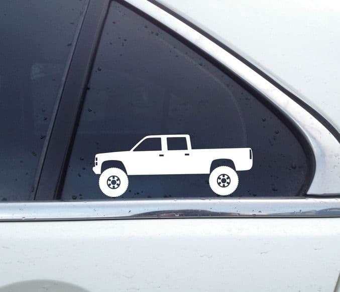 2X Lifted 4x4 stickers for Chevrolet Silverado c1500 Crew cab 1988-1998 ...
