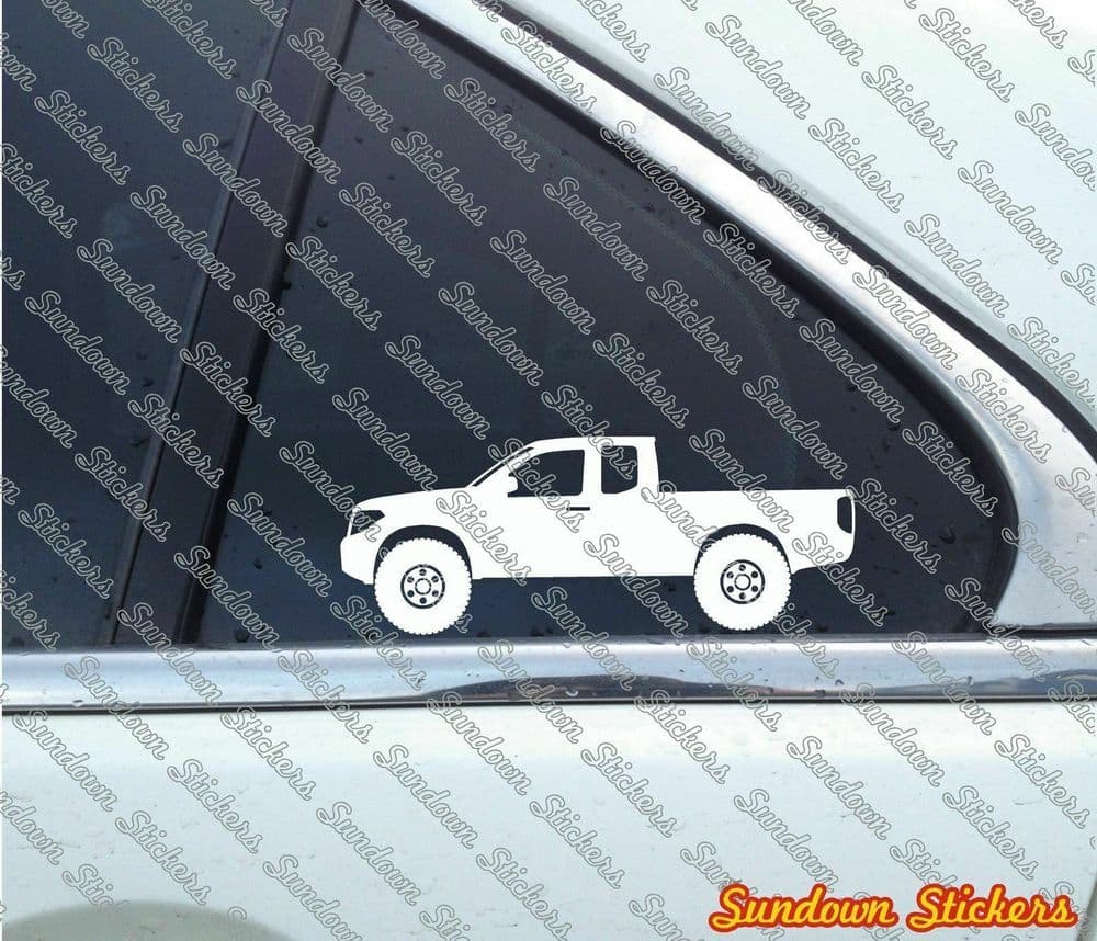 2X Lifted 4x4 stickers for Nissan Frontier / Navara king cab D40 2004 T63