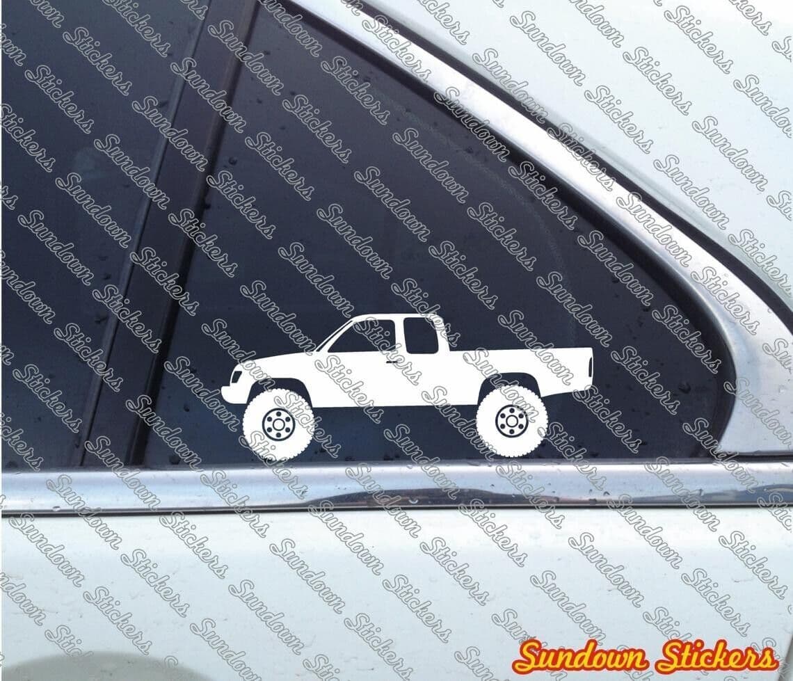 2X Lifted 4x4 stickers for Toyota Hilux extra cab pickup 6th gen 1997 ...