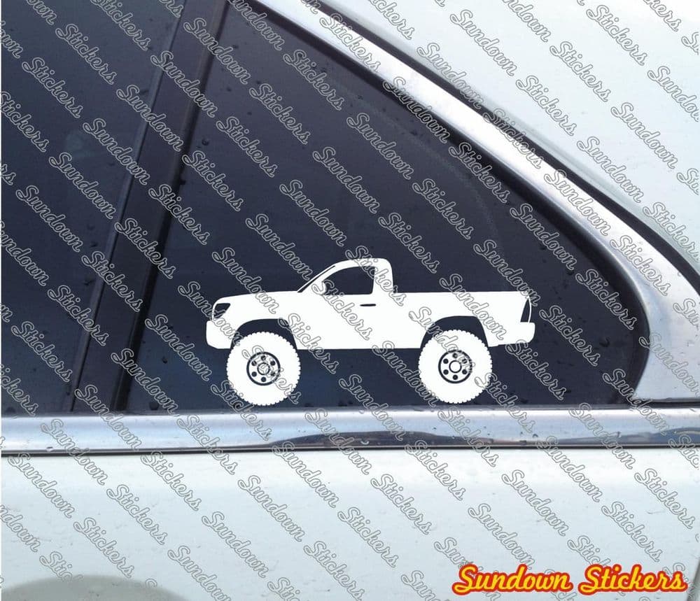 2X Lifted 4x4 stickers for Toyota Tacoma single cab 2nd gen 2005-2012 T187