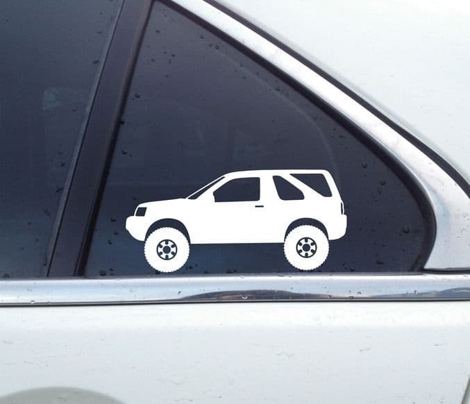 2X Lifted offroad 4x4 stickers for Land Rover Freelander 3-door 1st gen ...