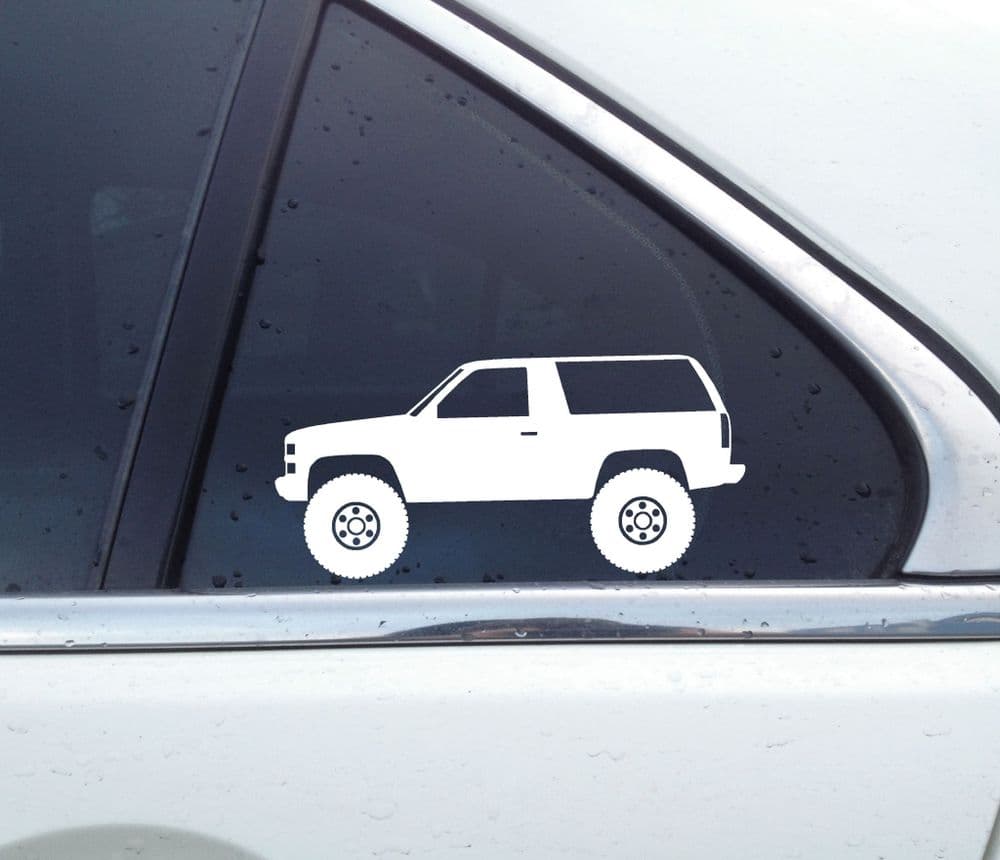 2X Lifted offroad SUV stickers for Chevrolet Tahoe GMC Yukon 2-door 1st ...
