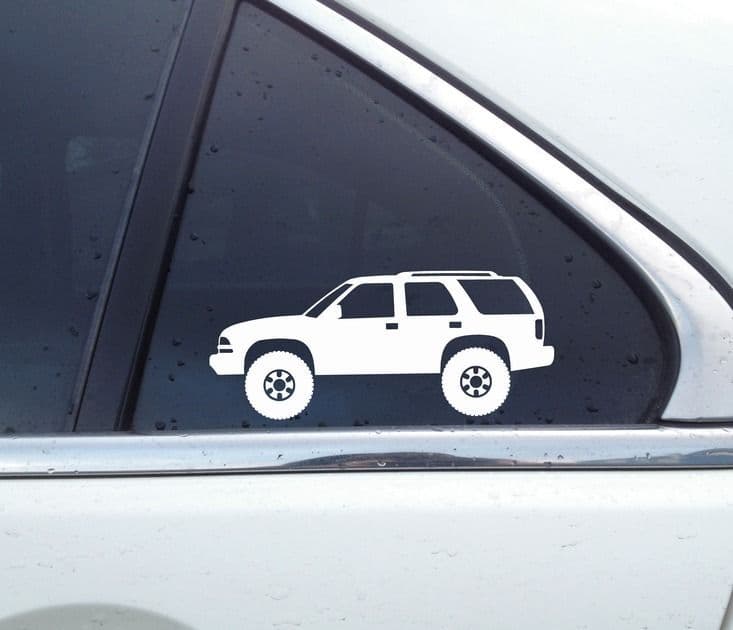 2X Lifted offroad truck stickers for Chevrolet Blazer 4-door 2nd gen ...
