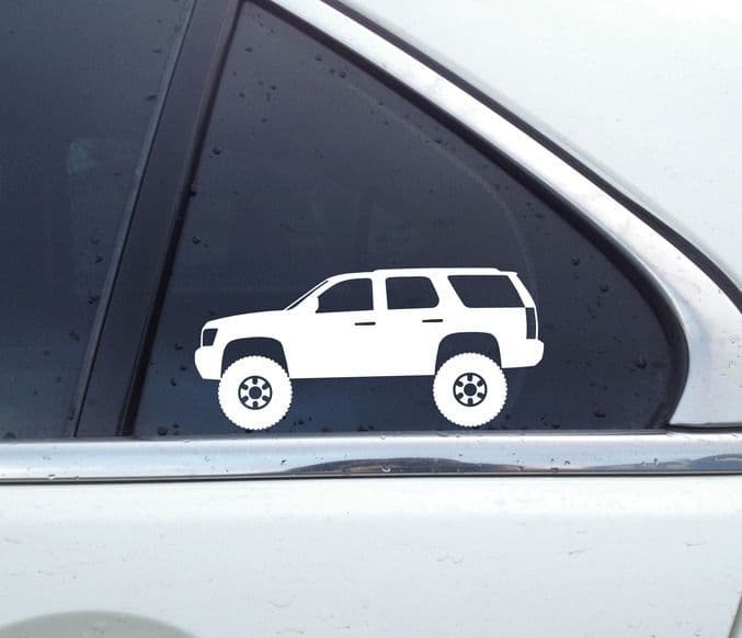 2X Lifted offroad truck stickers - for Chevrolet Tahoe 2007-2014 3rd ...