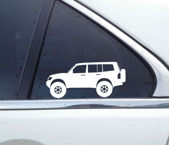 2X Lifted offroad truck stickers for Mitsubishi Montero / Pajero 1999 ...