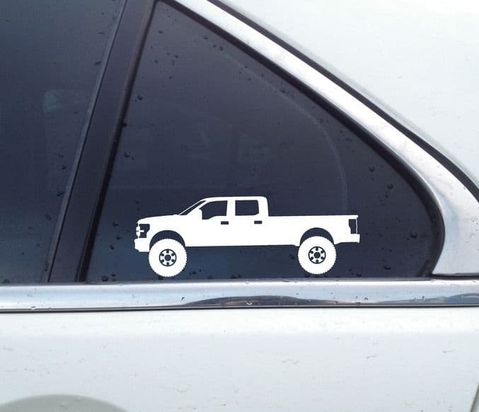 2x Lifted truck stickers for Ford F250 Superduty Crew Cab Long 13th gen ...