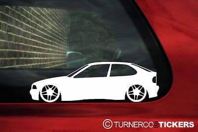 2x LOW BMW e36 Compact 318ti / 323ti with M Parallel wheels silhouette ...