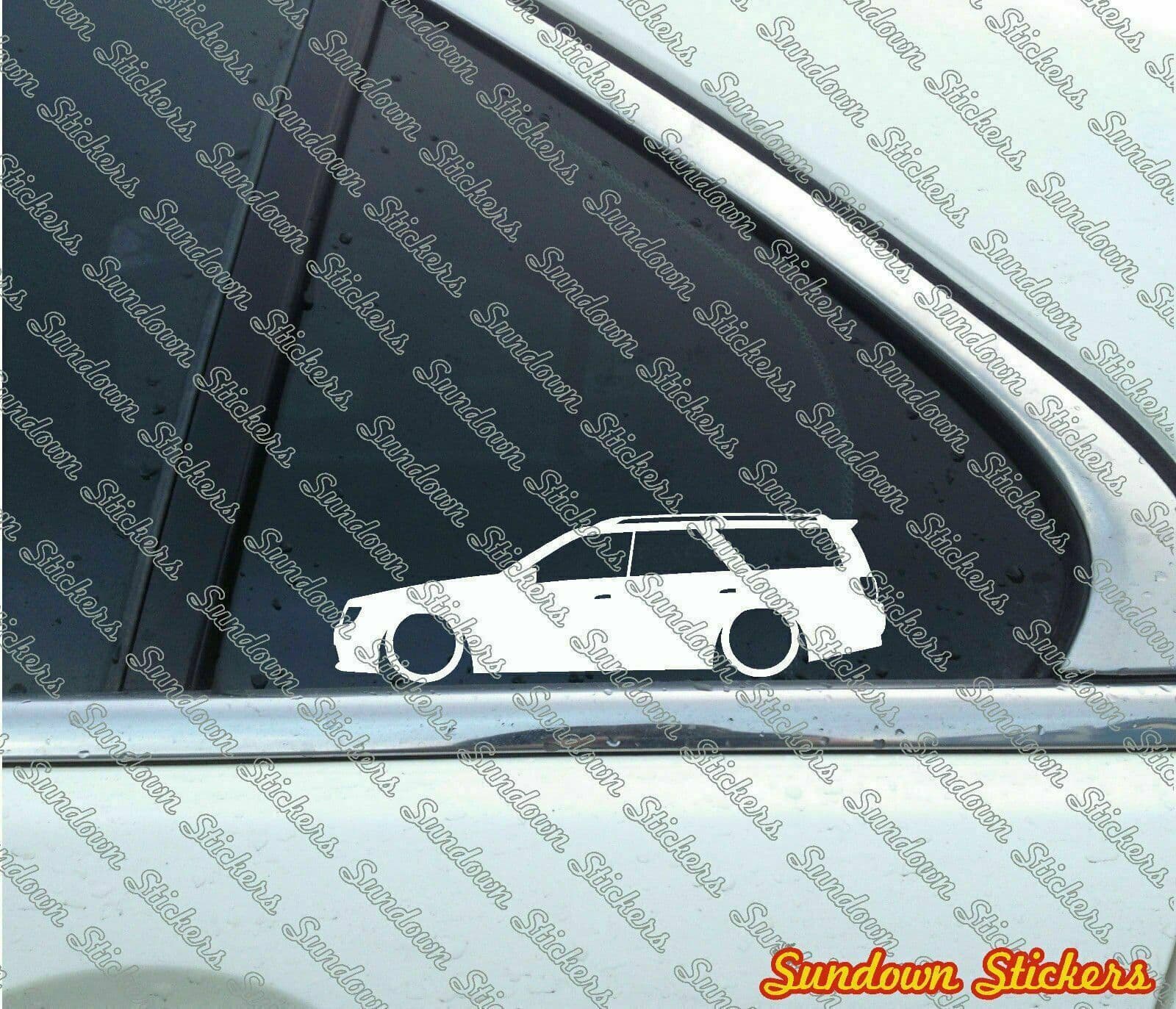 2X Low car JDM stickers - For Nissan Stagea wagon 1996-1998 WC34 Zenki ...