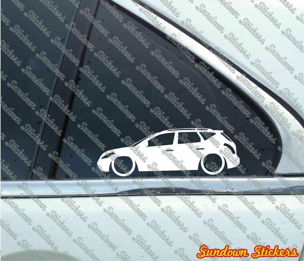 2X Low car outline JDM stickers for Nissan Mureno 1st gen Z50 2002-2007 ...