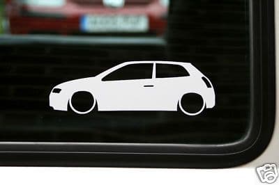 2x LOW Fiat stilo JTD / 2 4 abarth outline stickers