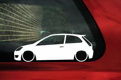 2x LOW Ford Mk6 Fiesta ST / TDCi outline stickers