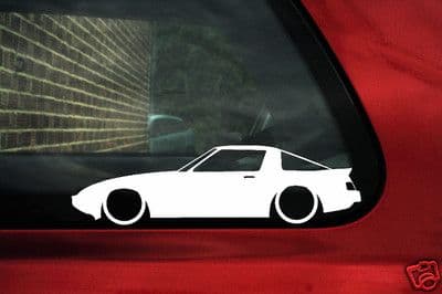 2x LOW Mazda RX7 SA / FB 1st gen 13b GSL / 12A outline stickers