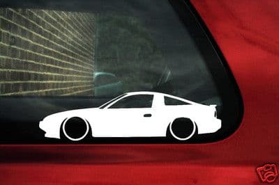 2x LOW Nissan s13 200sx / 180sx ca18det Turbo outline silhouette stickers