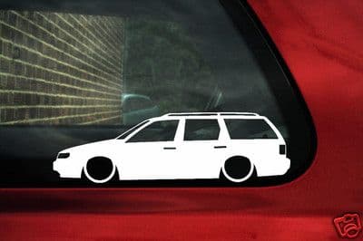 2x LOW Passat B4 35i estate outline stickers For vw Passat g60 syncro ...