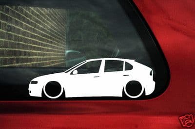 2x LOW Seat Leon mk1 cupra 20vt TDi outline stickers