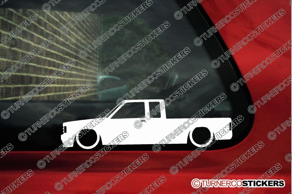 2x Low truck outline stickers - Chevrolet S10 extended cab pickup 1982 ...