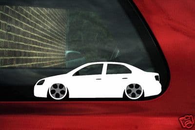 2x LOW VW jetta mk5 TDi /TFSi outline stickers fitted with golf gti ...