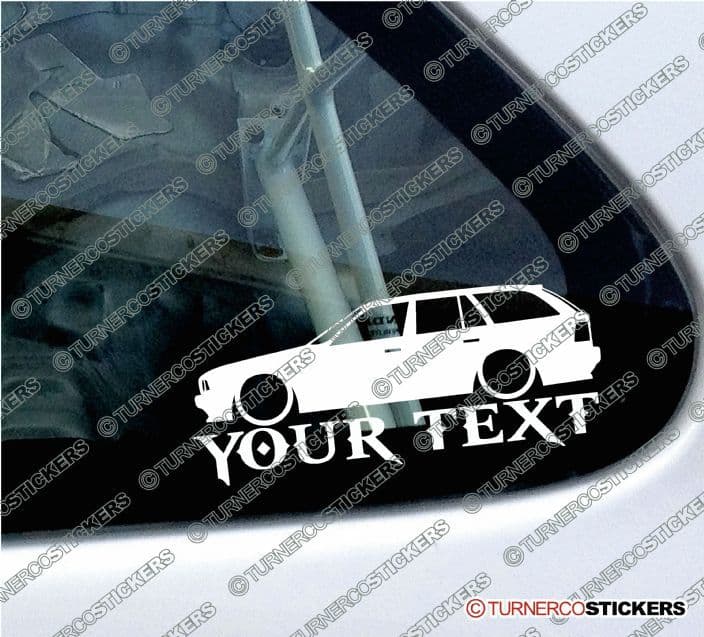 2x Lowered BMW E34 530i 535i 5-Series Touring wagon CUSTOM TEXT ...