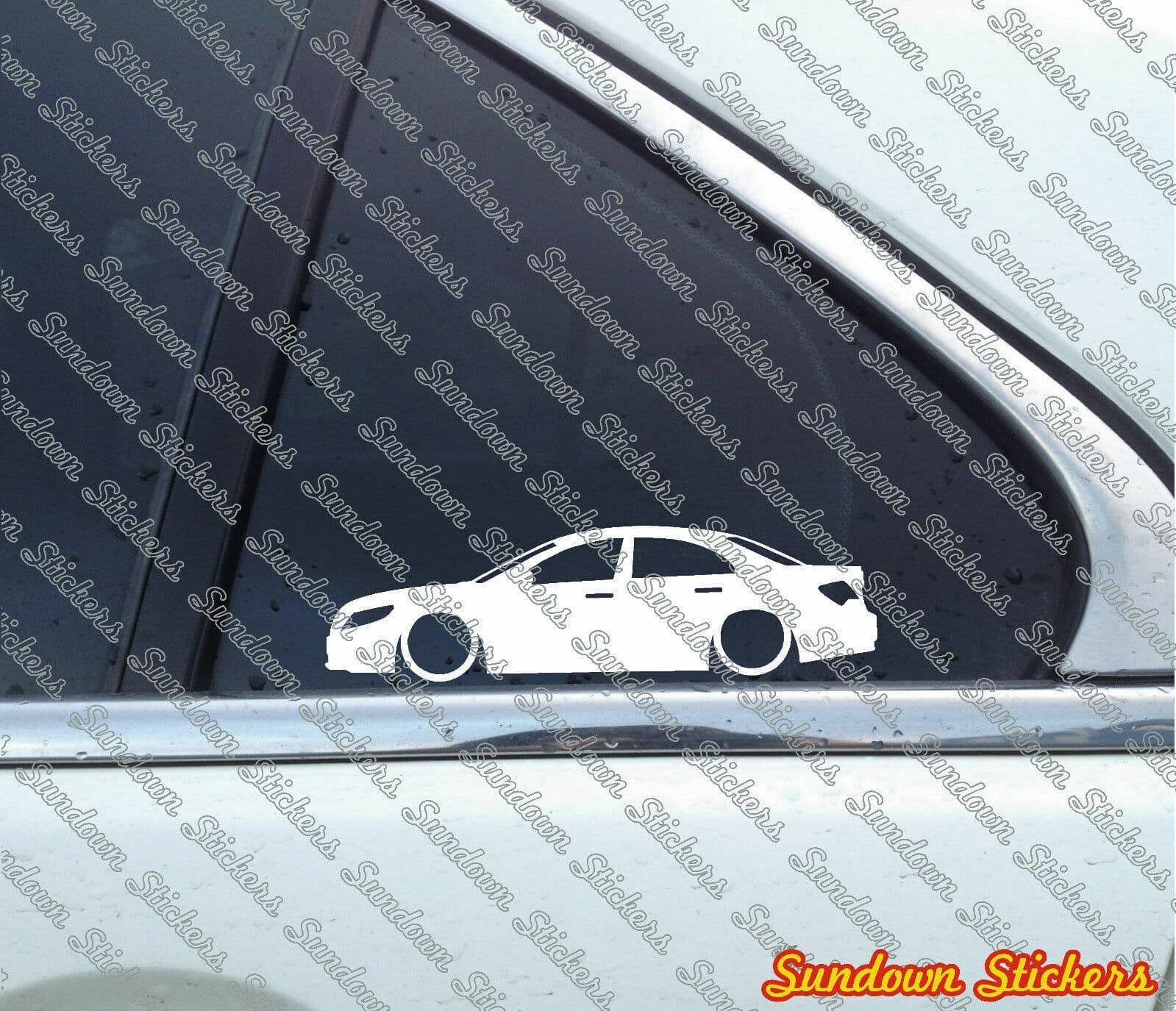 2X Lowered car outline JDM stickers for Honda Legend 4th gen KB1 2004 ...