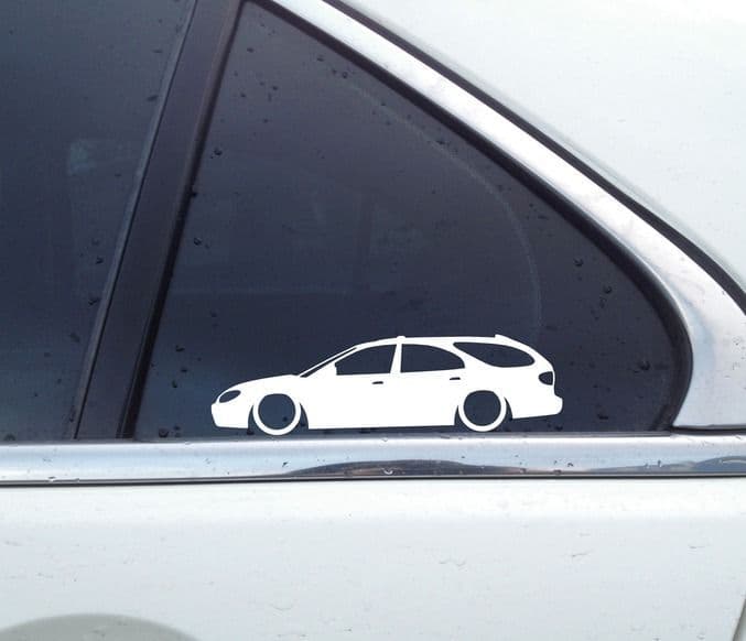 2x Lowered car outline stickers - for Ford Taurus wagon 4th gen 2000 ...