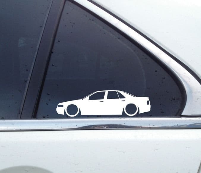 2X Lowered car silhouette stickers for Cadillac Seville STS 4th gen ...