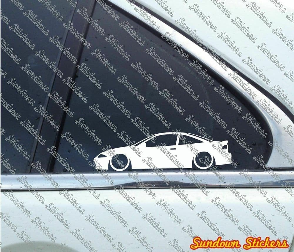 2X Lowered car stickers for Chevrolet Cavalier 3rd gen coupe LS Sport ...