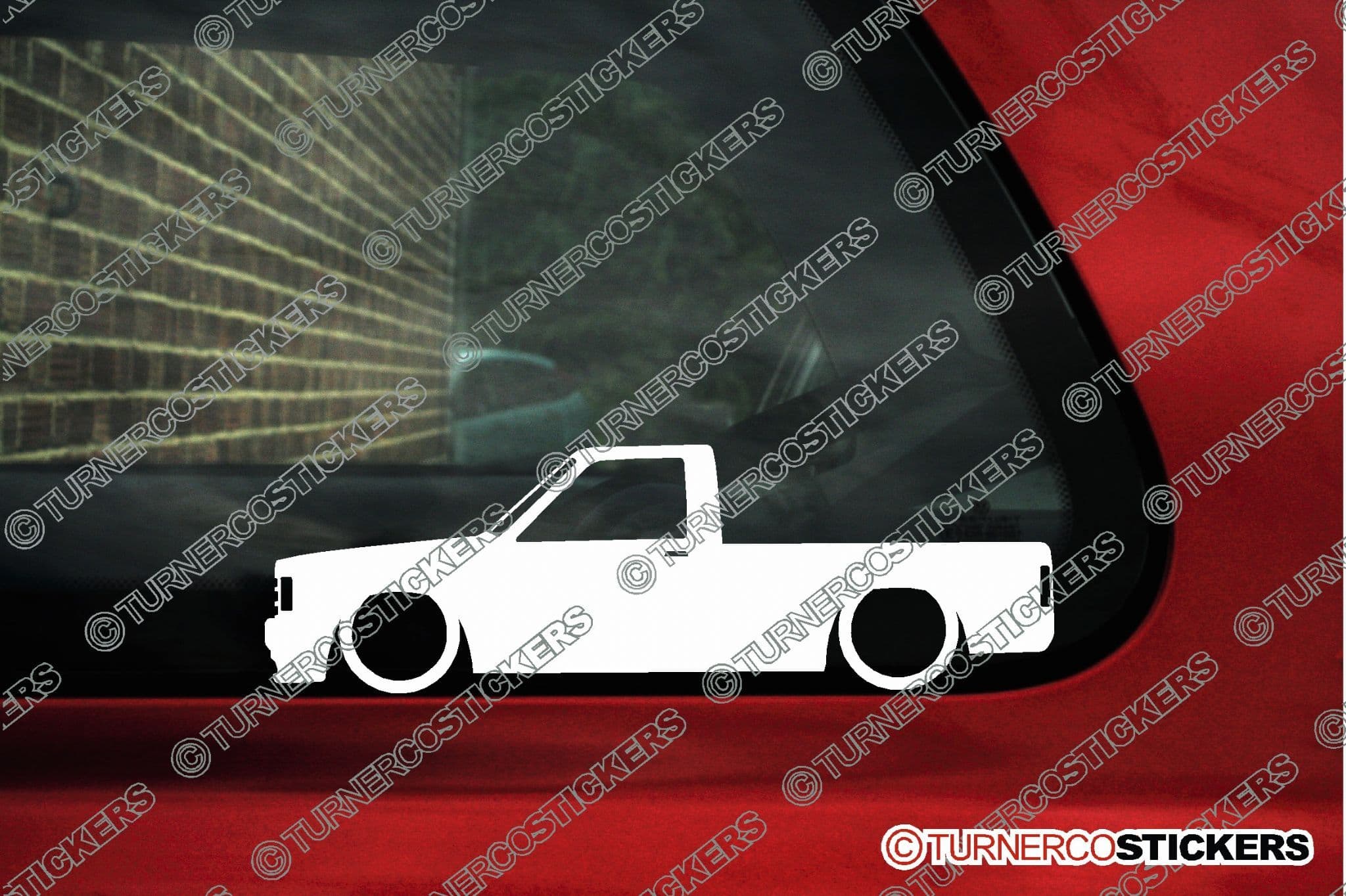 2X Lowered car stickers - for Chevrolet S10 pickup 1982-1993 Chevy L1231