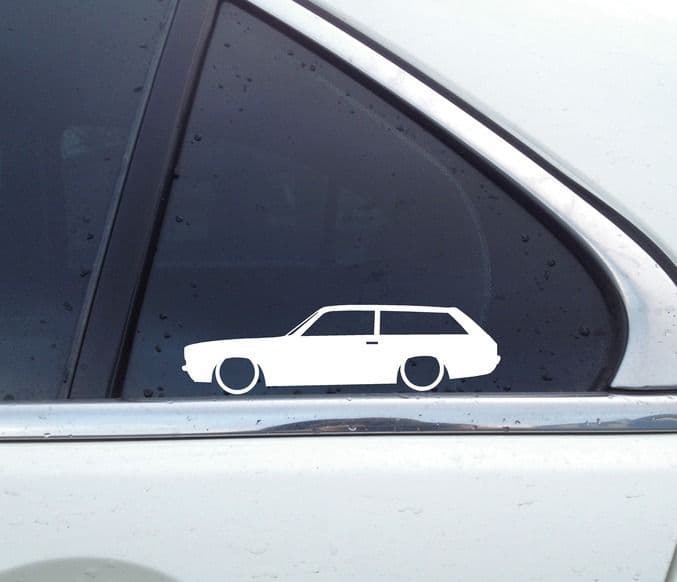 2X Lowered car stickers for Chevrolet Vega Kammback wagon 1971-73 ...