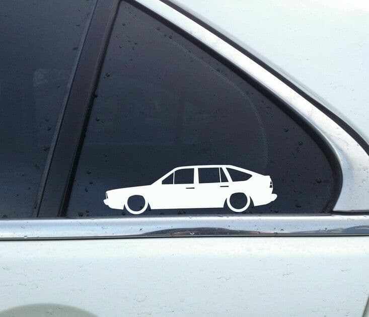 2X Lowered car stickers for VW Passat B2 32b 1981-1988 hatch classic L623