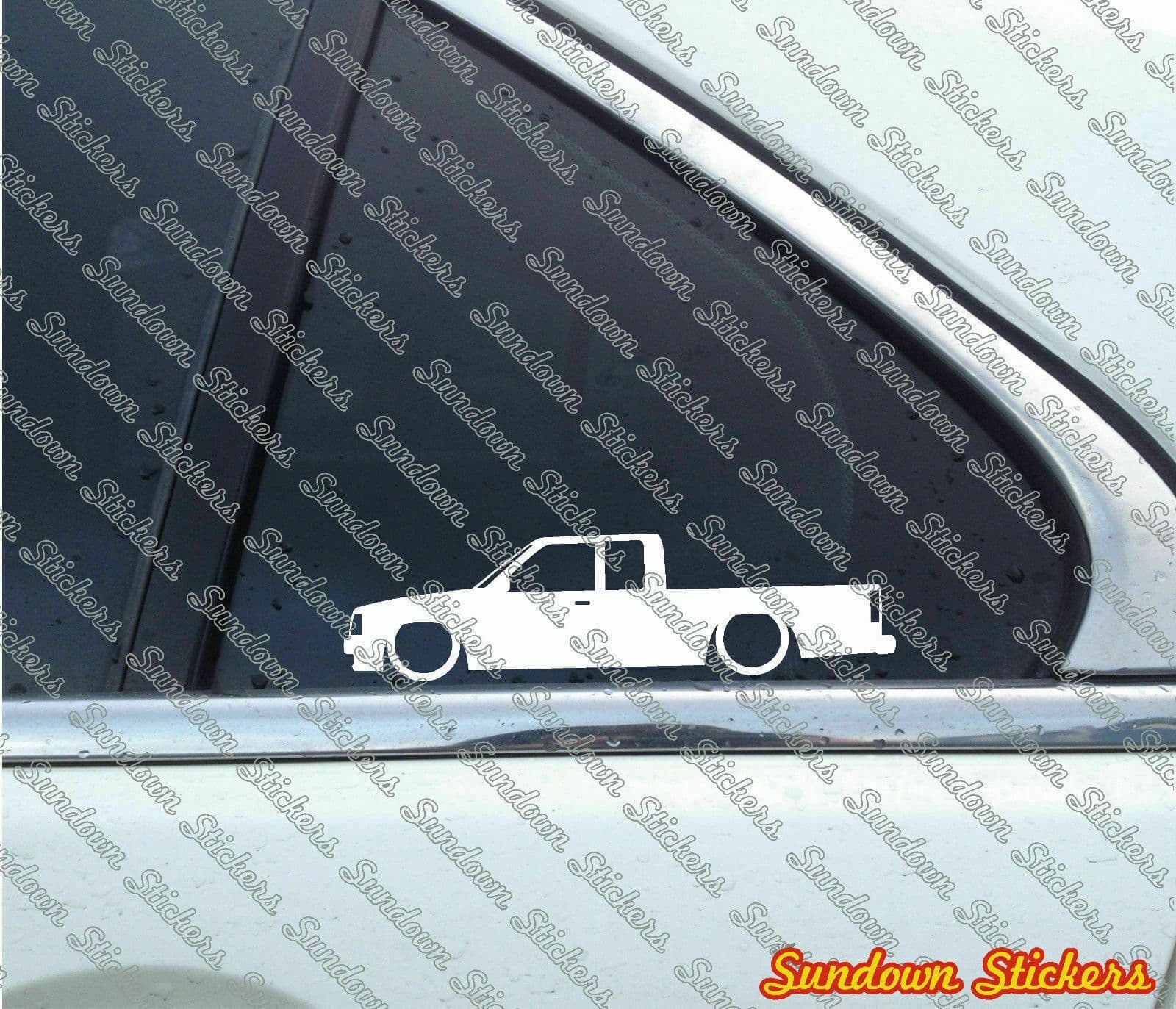 2x Lowered car truck stickers for Mazda B2000 B-series UF 1985-1998 ...