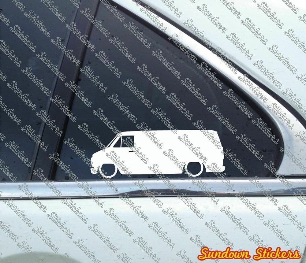 2X Lowered classic van stickers - for GMC Vandura Van 1971 1996 retro L1169