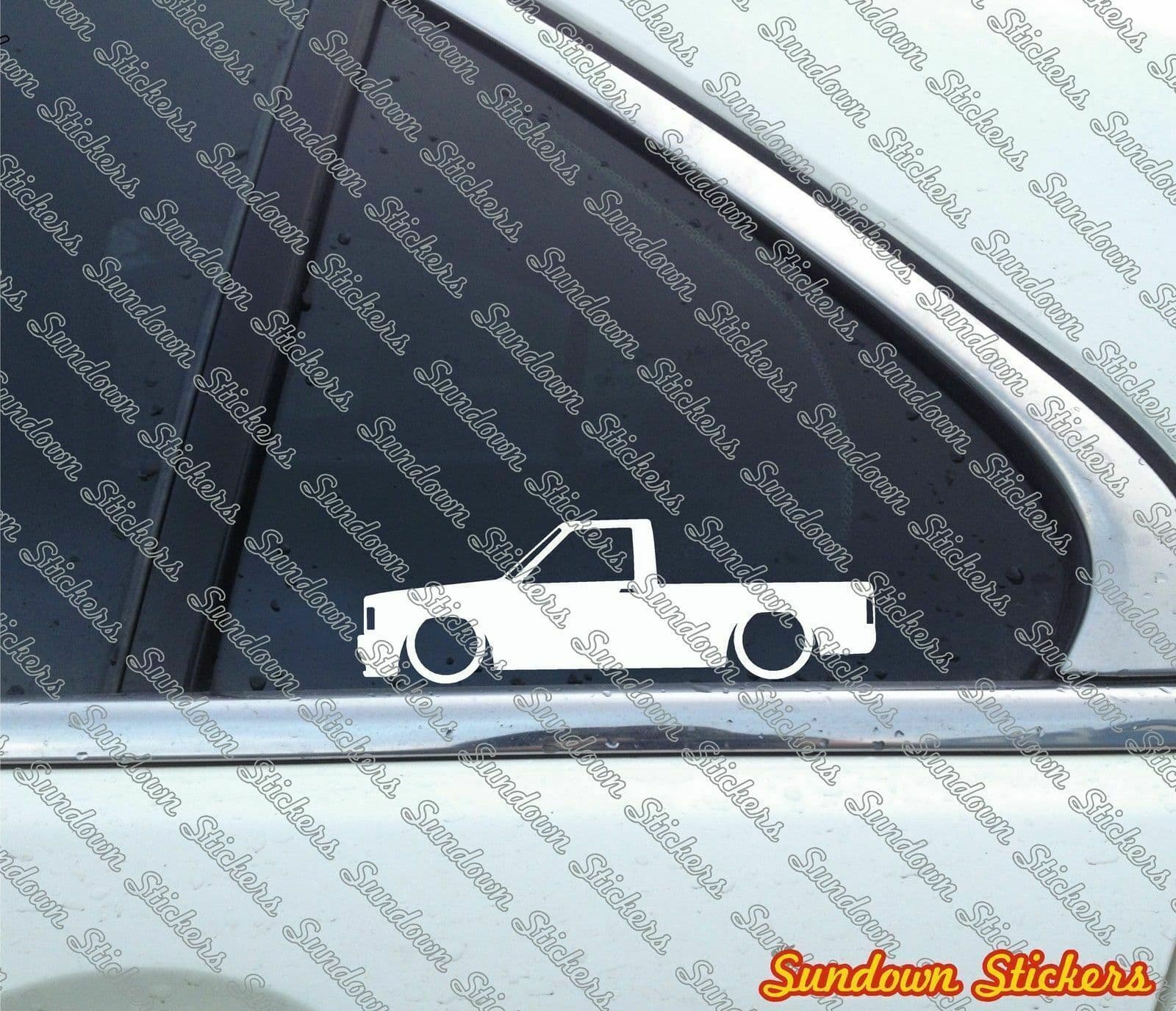 2X Lowered low car outline stickers -for GMC Sonoma pickup truck 1982 ...