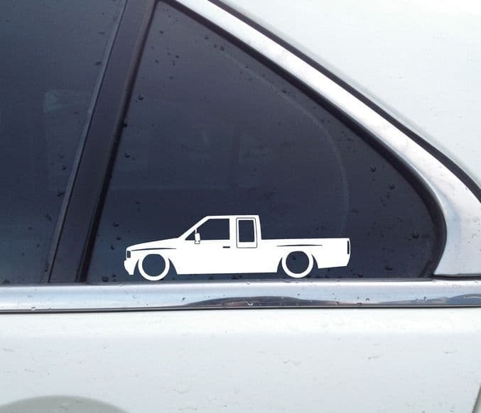 2X Lowered pickup truck stickers for Isuzu SpaceCab Pickup 3rd gen TF ...
