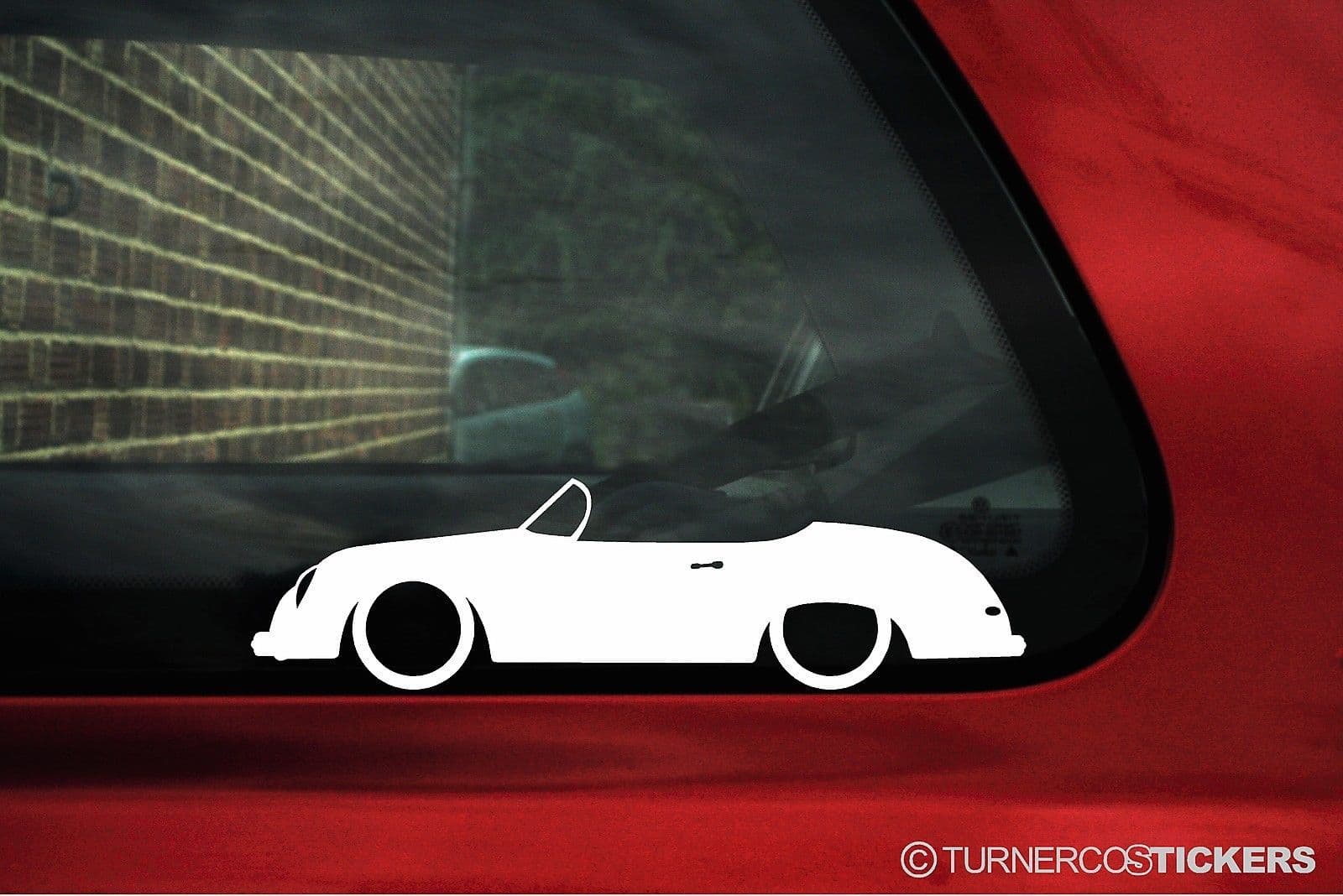 2X Lowered Porsche 356 Speedster / Cabriolet classic Low car outline ...