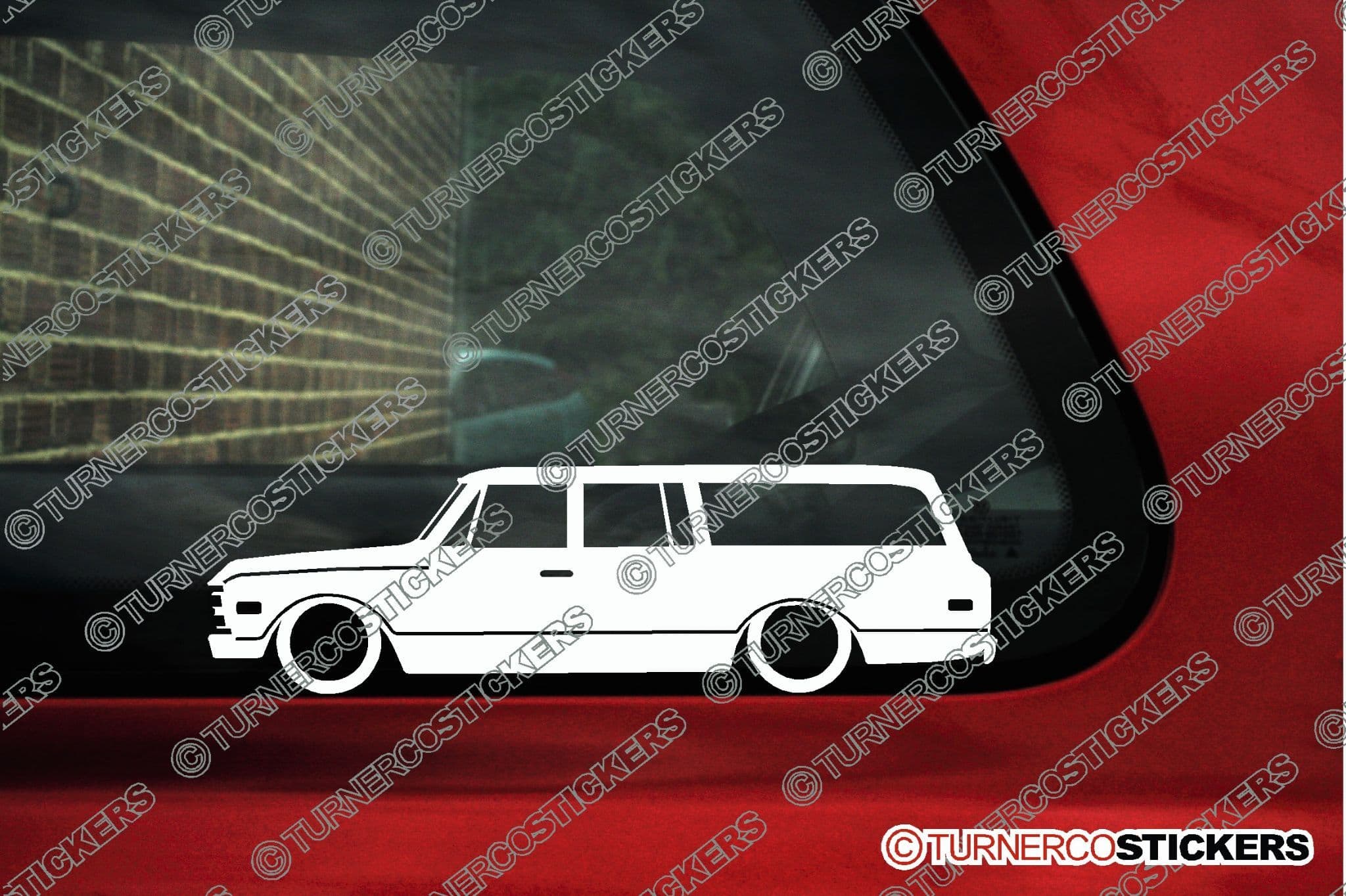 2X Lowered suv stickers - for Chevrolet Suburban 6th gen 1967-1972 ...