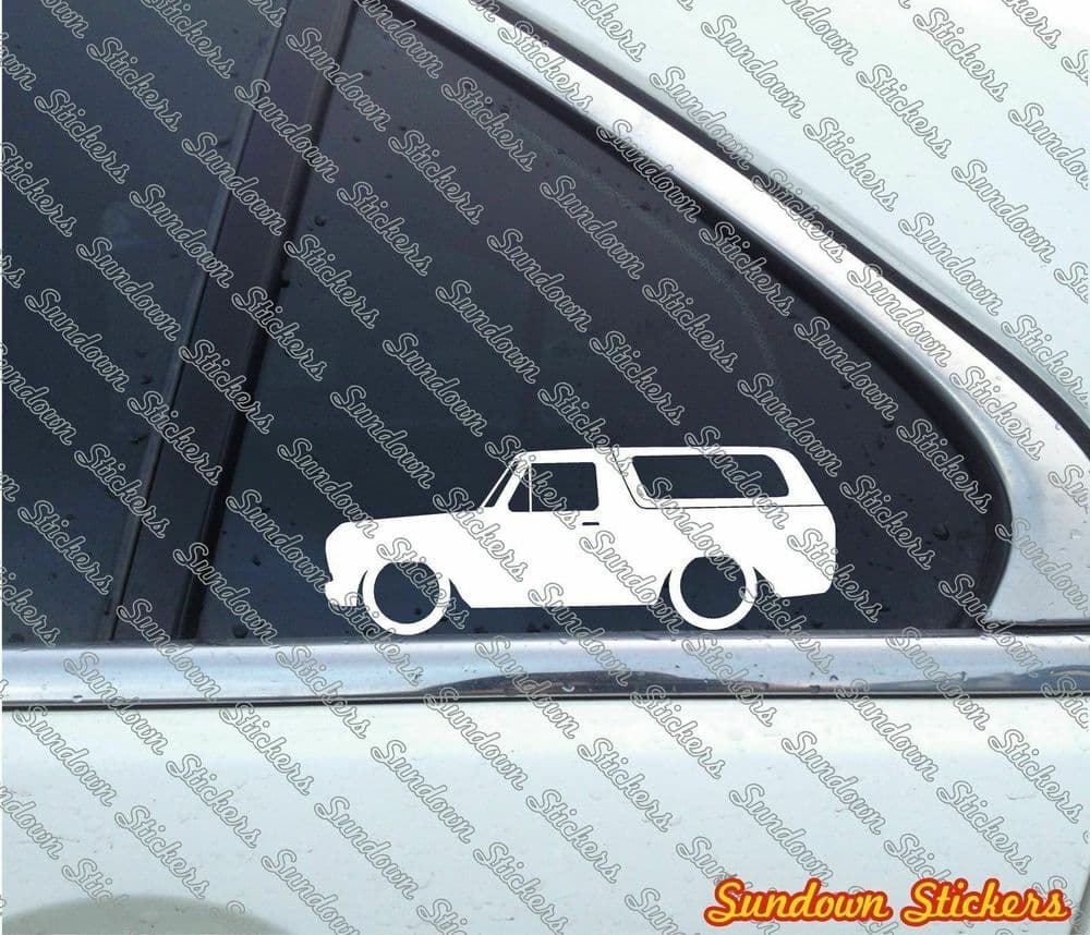 2X Lowered truck sticker - for Ford Bronco 1978 1979 classic 2nd gen V1 ...
