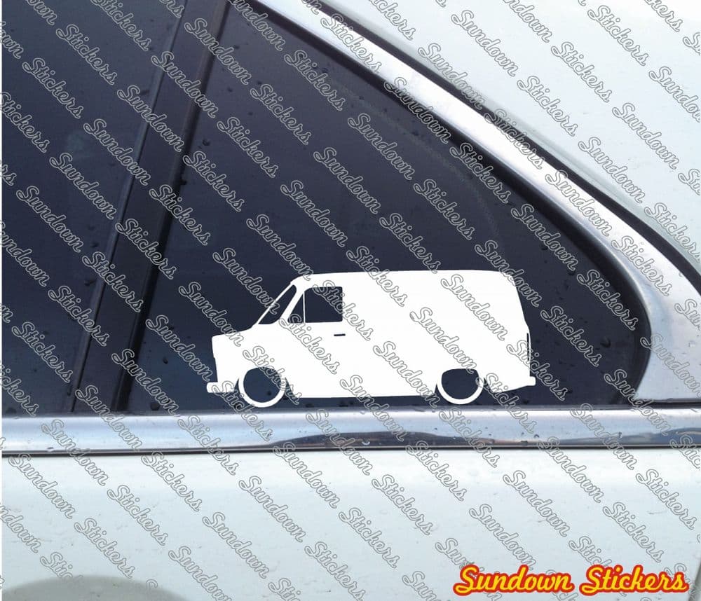 2X Lowered van stickers - for Ford Mk1 Transit van classic british car ...