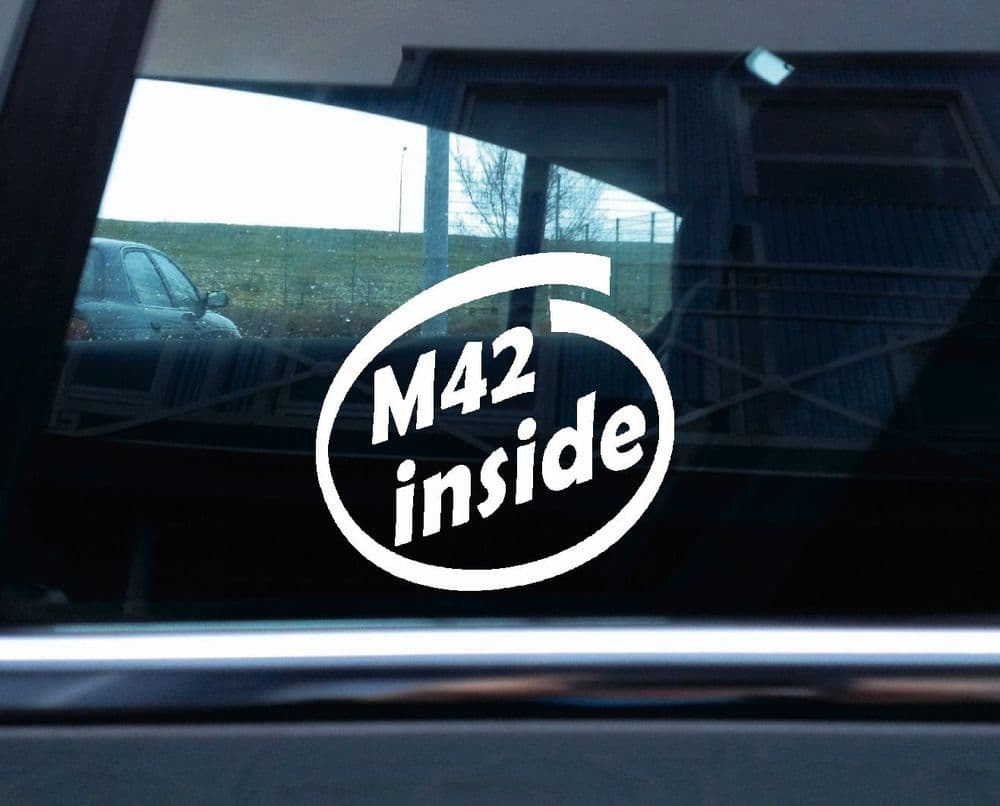 2x M42 inside sticker - for BMW e30 318is / e36 318is 3-series 16V ...