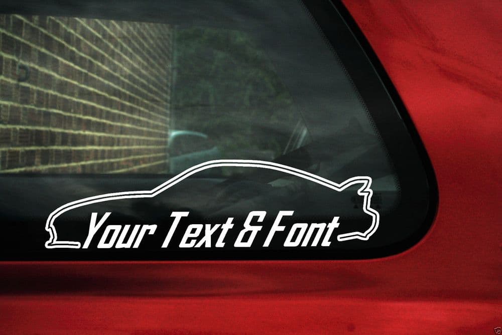 2x Mazda Rx7 FD Spirit R / Type RZ CUSTOM TEXT rotary car stickers