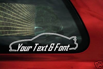 2x Mazda Rx7 FD Spirit R Type RZ surround stickers Decals Add your Text ...