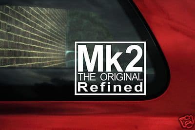2x Mk2 The original refined sticker For ford Escort mk2