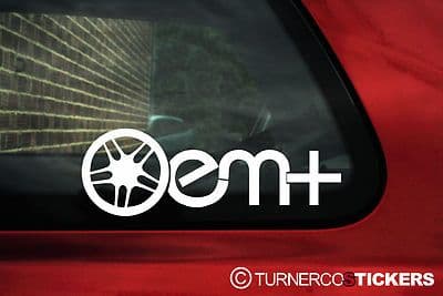 2x OEM stickers using M-parallel wheel ideal For BMW e36 M3 e32 e38 e39 M5