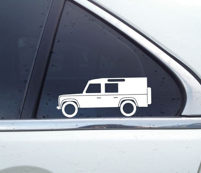 2X offroad 4x4 stickers for classic Land Rover Defender 110 Utility VAN ...