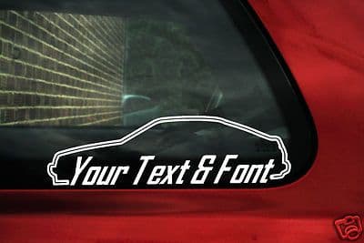 2x Toyota Corolla Levin AE86 GT Apex surround sticker Add your Text & Font