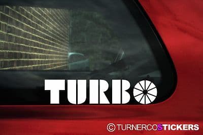 2x Turbo Stickers /decals ideal for retro Saab 99 900 Turbo