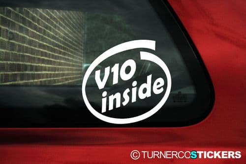 2x V10 inside stickers Ideal For BMW E60 M5 Dodge viper / Ram SRT -10