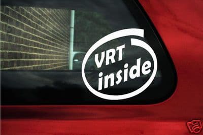 2x VRT inside stickers For Mk2 3 Golf Corrado VR6 TURBO