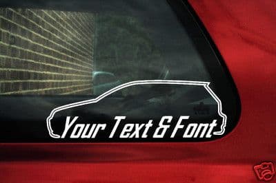 2x VW Golf Mk4 surround Stickers Add your Text & Font For Golf mk4 R32 ...